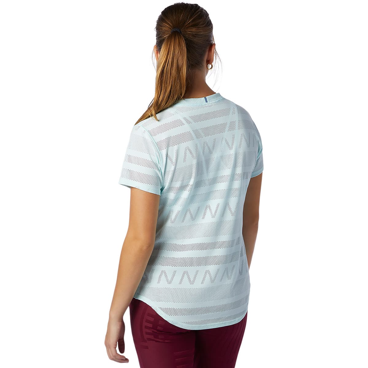 Køb New Balance Q Speed Jacquard Løbe T-shirt Dame - Blå
