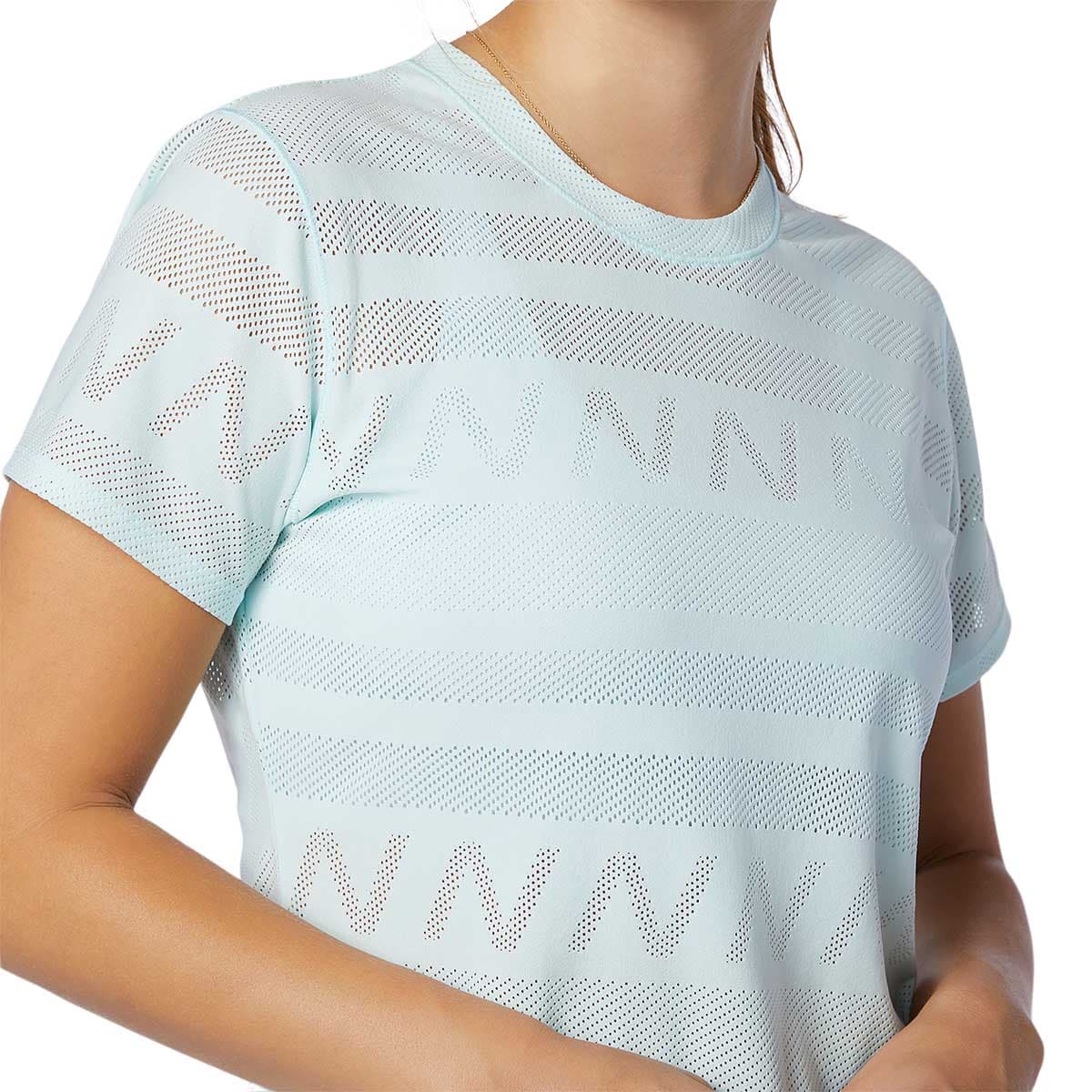 Køb New Balance Q Speed Jacquard Løbe T-shirt Dame - Blå