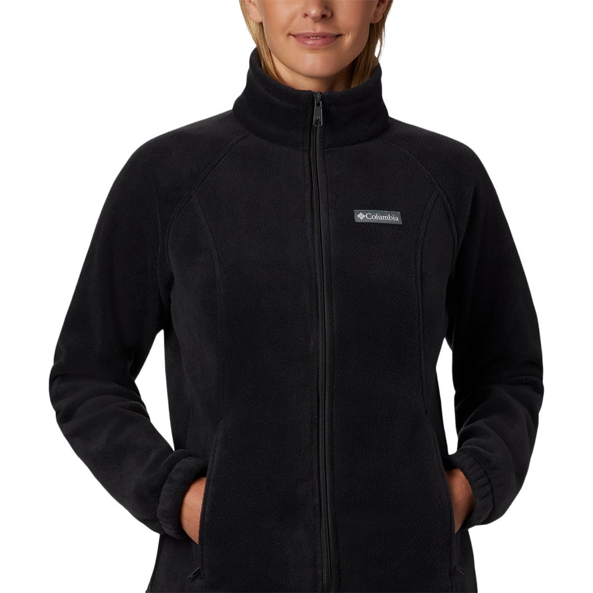 Køb Columbia Benton Springs Full Zip Fleecetrøje Dame - Sort