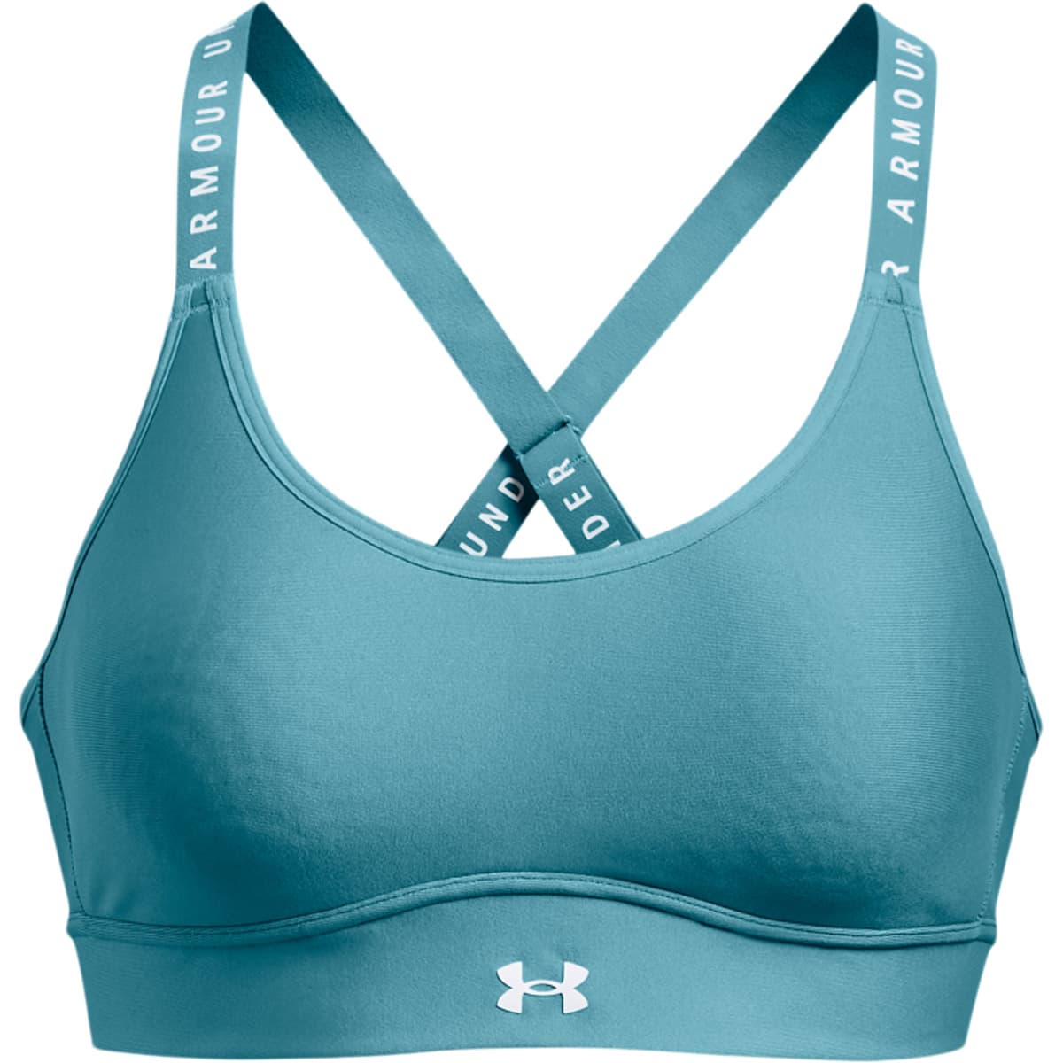 Køb Under Armour Infinity Covered Sports BH Dame - Turkis
